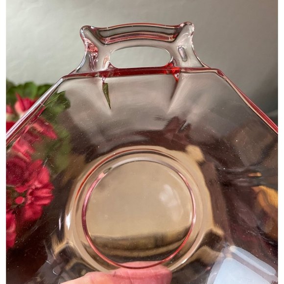 Unmarked | Dining | Vintage Pink Depression Glass Octagon Serving ...